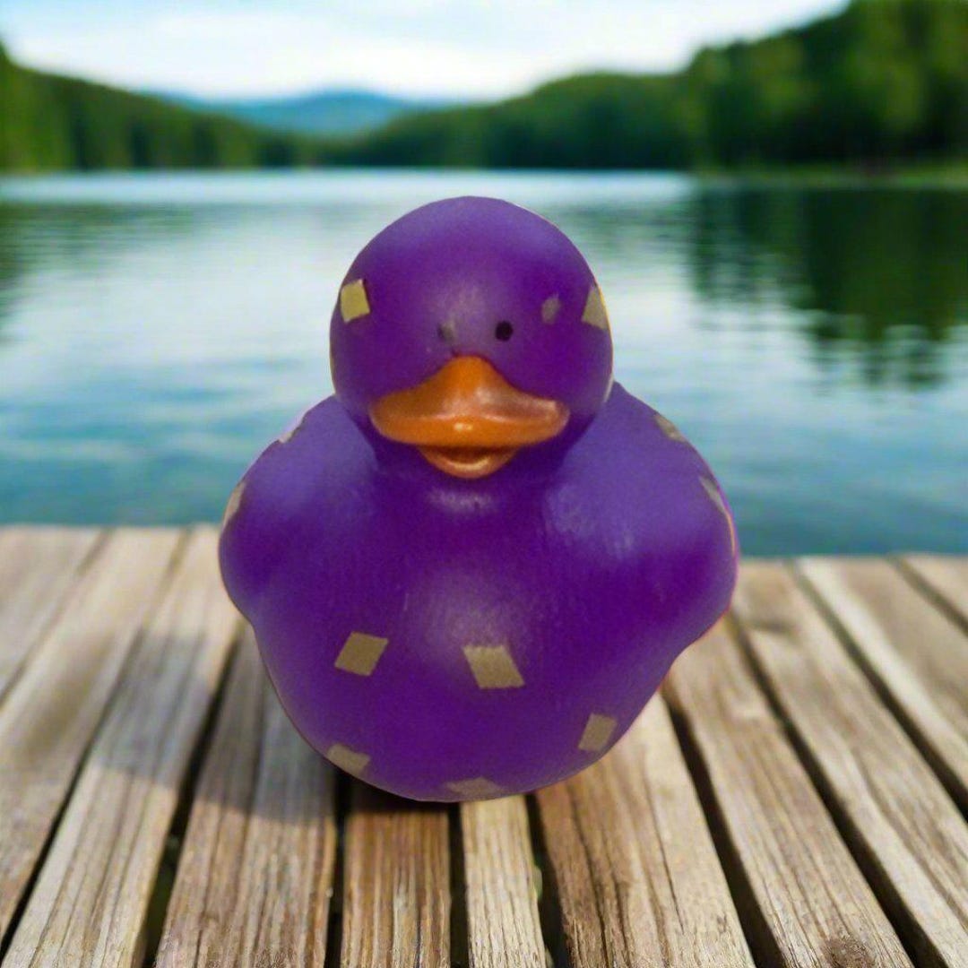 Diamond Purple Rubber Duck Cruise Ducks Kids Bath Toys Stress Relief ...