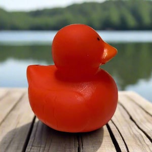 All Red Rubber Duck Cruise Ducks Kids Bath Toys Stress Relief Debugging ...