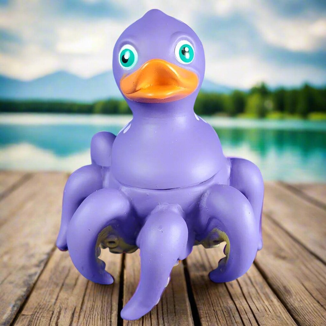 Octopus Rubber Duck Cruise Duck Kids Bath Toy Stress Relief Debugging ...