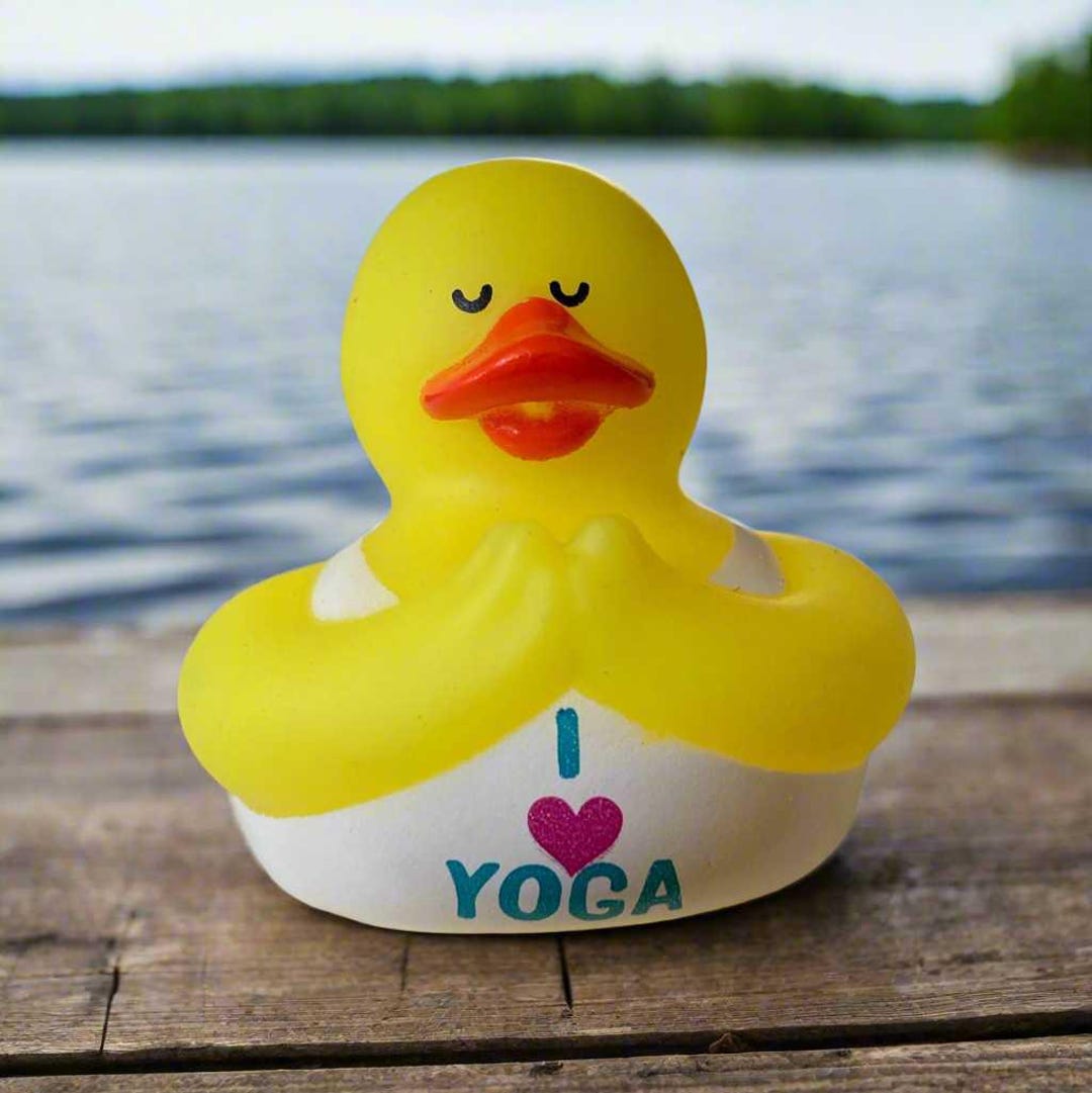 Yoga Rubber Duck Cruise Ducks Kids Bath Toy Stress Relief Debugging ...