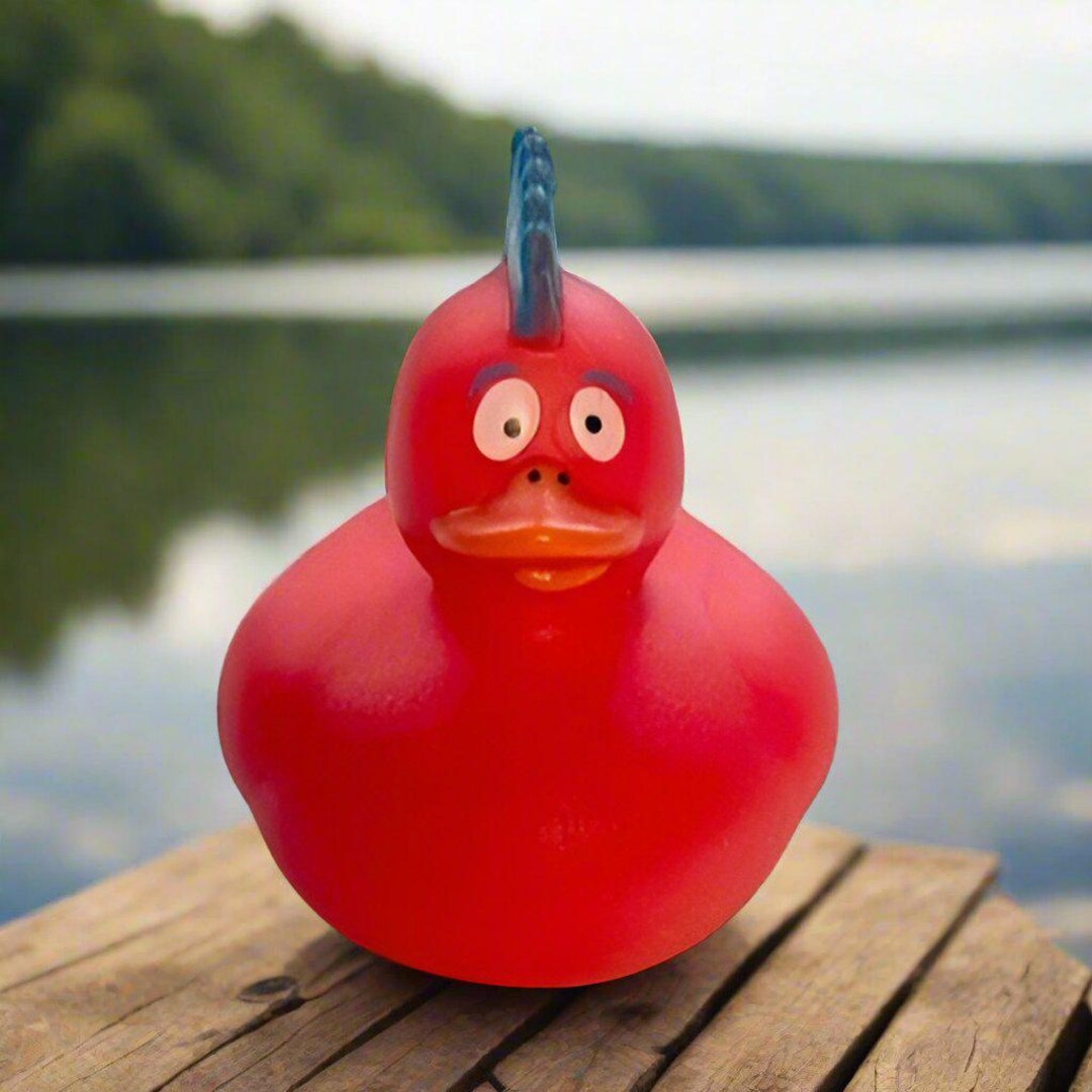 Mohawk Red Rubber Duck Cruise Ducks Kids Bath Toy Stress Relief ...