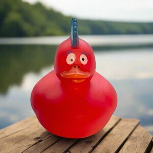 Mohawk Red Rubber Duck Cruise Ducks Kids Bath Toy Stress Relief ...