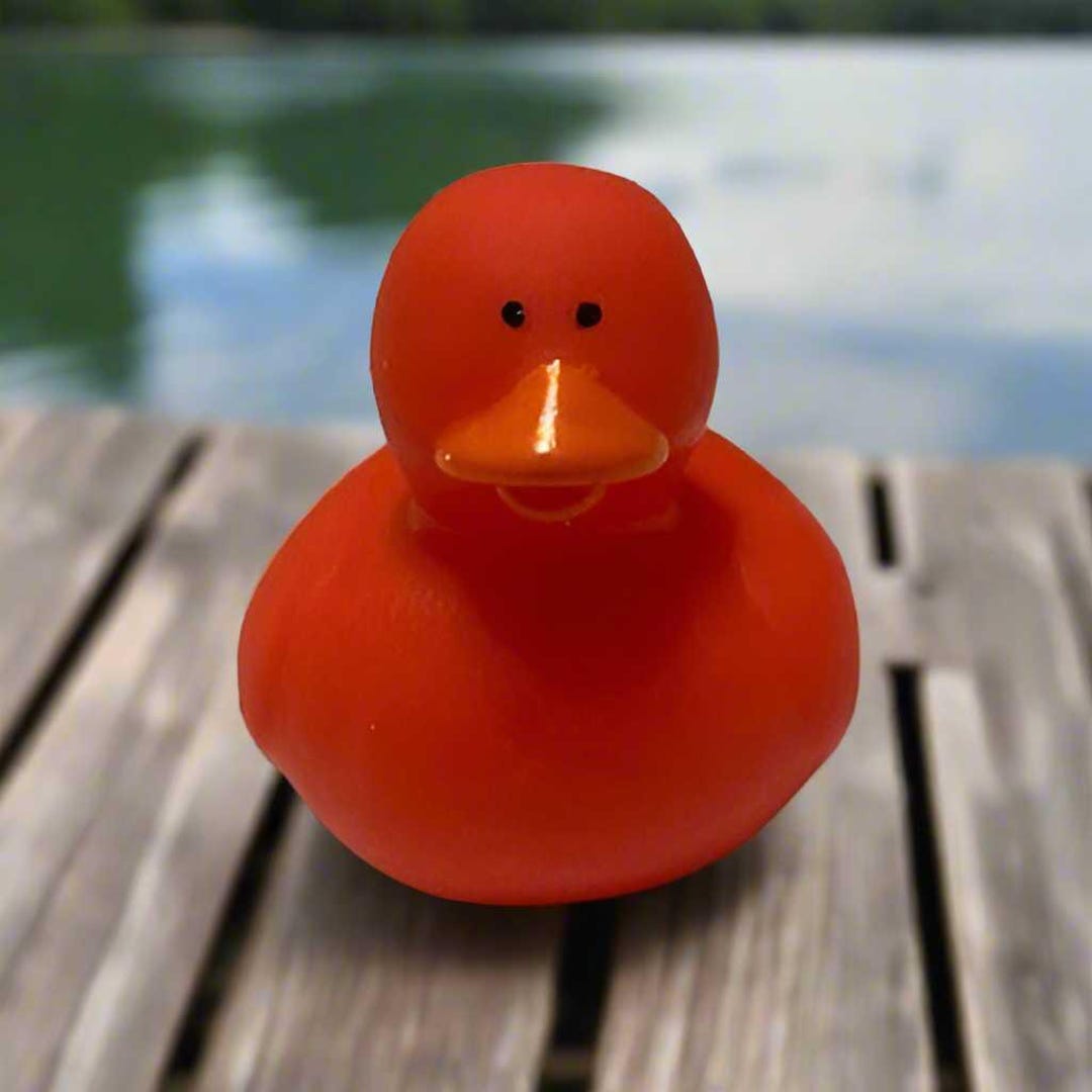 All Red Rubber Duck Cruise Ducks Kids Bath Toys Stress Relief Debugging ...