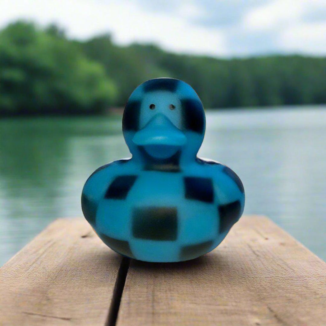 Lapped Flag Checker Rubber Duck Cruise Ducks Kids Bath Toy Stress ...
