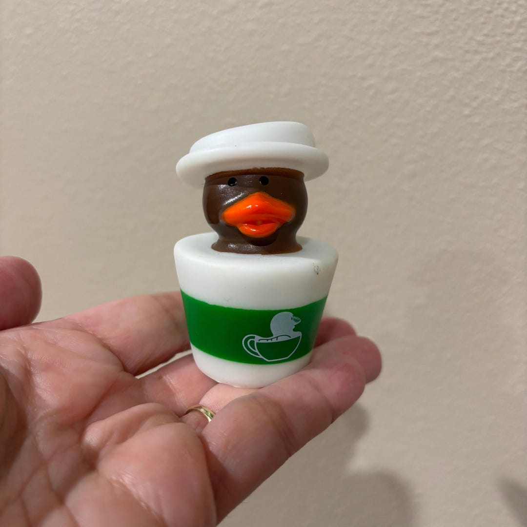 Coffee Latte Rubber Duck Cruise Duck Kids Bath Toys Gift for Hot Drink ...