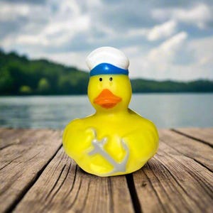 Anchor Navy Rubber Duck Cruise Ducks Kids Bath Toys Stress Relief ...