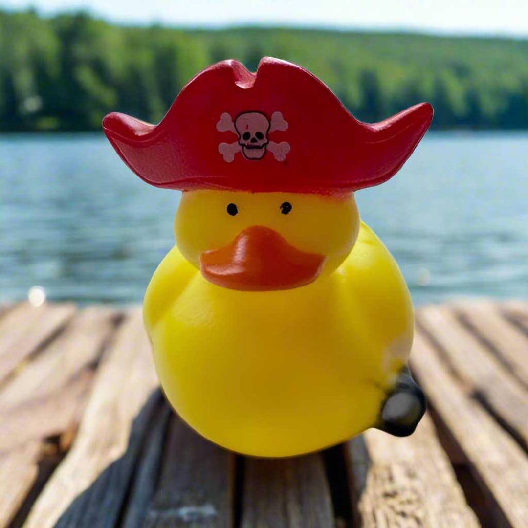 Pirate Captain Jack Rubber Duck Cruise Ducks Kid Bath Toy Stress Relief ...