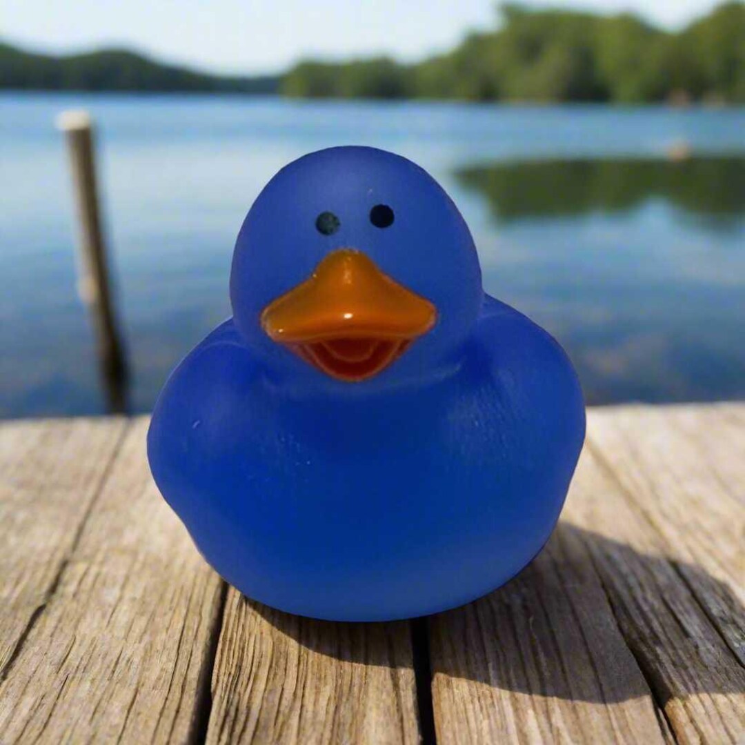 Color Changing Blue Rubber Duck Cruise Ducks Kids Bath Toys Stress ...