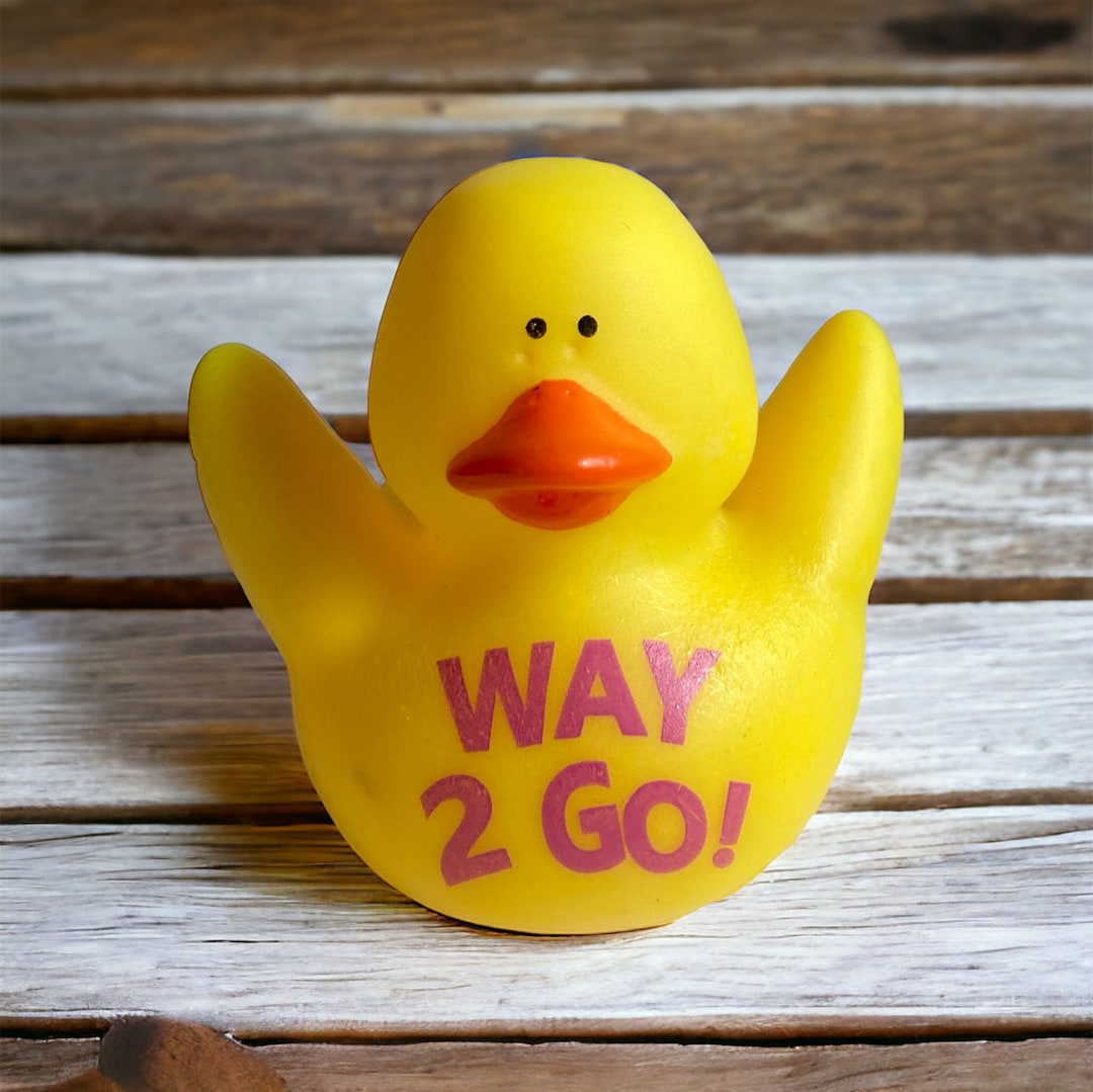 Motivational Way 2 Go Rubber Duck Cruise Ducks Ducky Kids Toys Bath ...