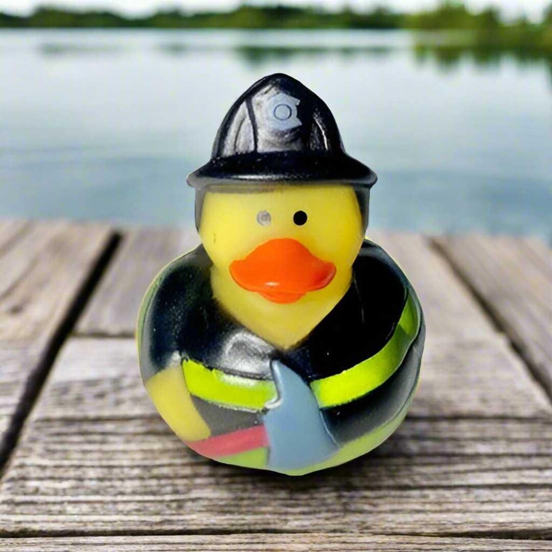 Firefighter Chief Rubber Duck Cruise Ducks Kids Bath Toy Stress Relief ...