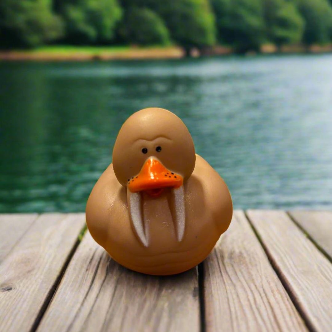 Walrus Rubber Duck Cruise Ducks Kids Bath Toy Stress Relief Debugging ...