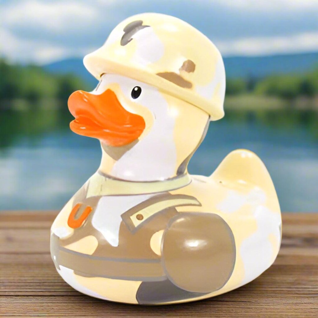 GI Army Rubber Duck Bud Duck Cruise Ducks Kids Bath Toys Stress Relief ...