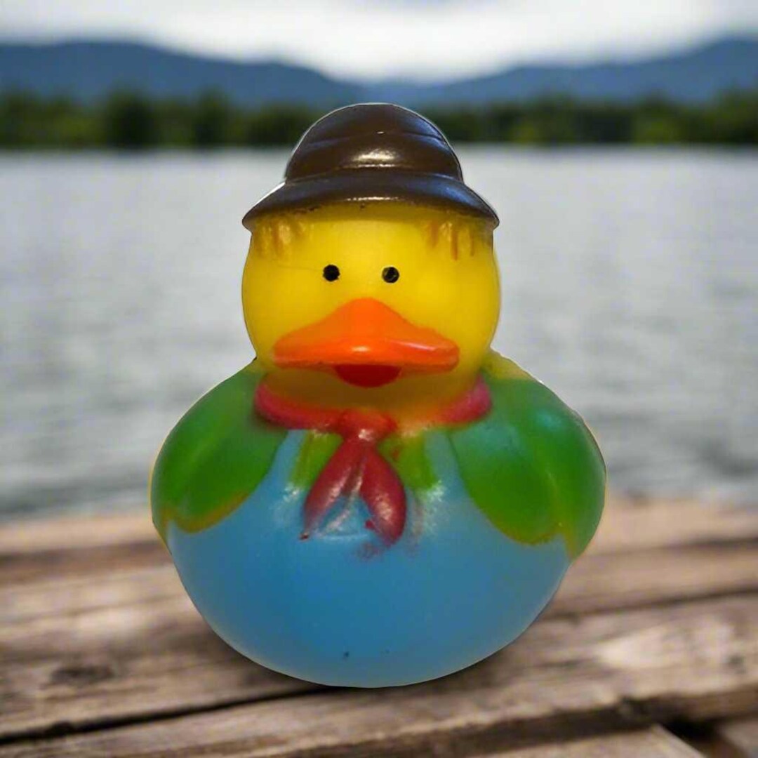 Scarecrow Green Rubber Duck Cruise Ducks Kids Bath Toy Stress Relief ...