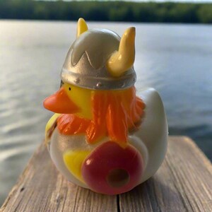 Big Red Viking Rubber Duck Cruise Ducks Kids Bath Toys Stress Relief ...