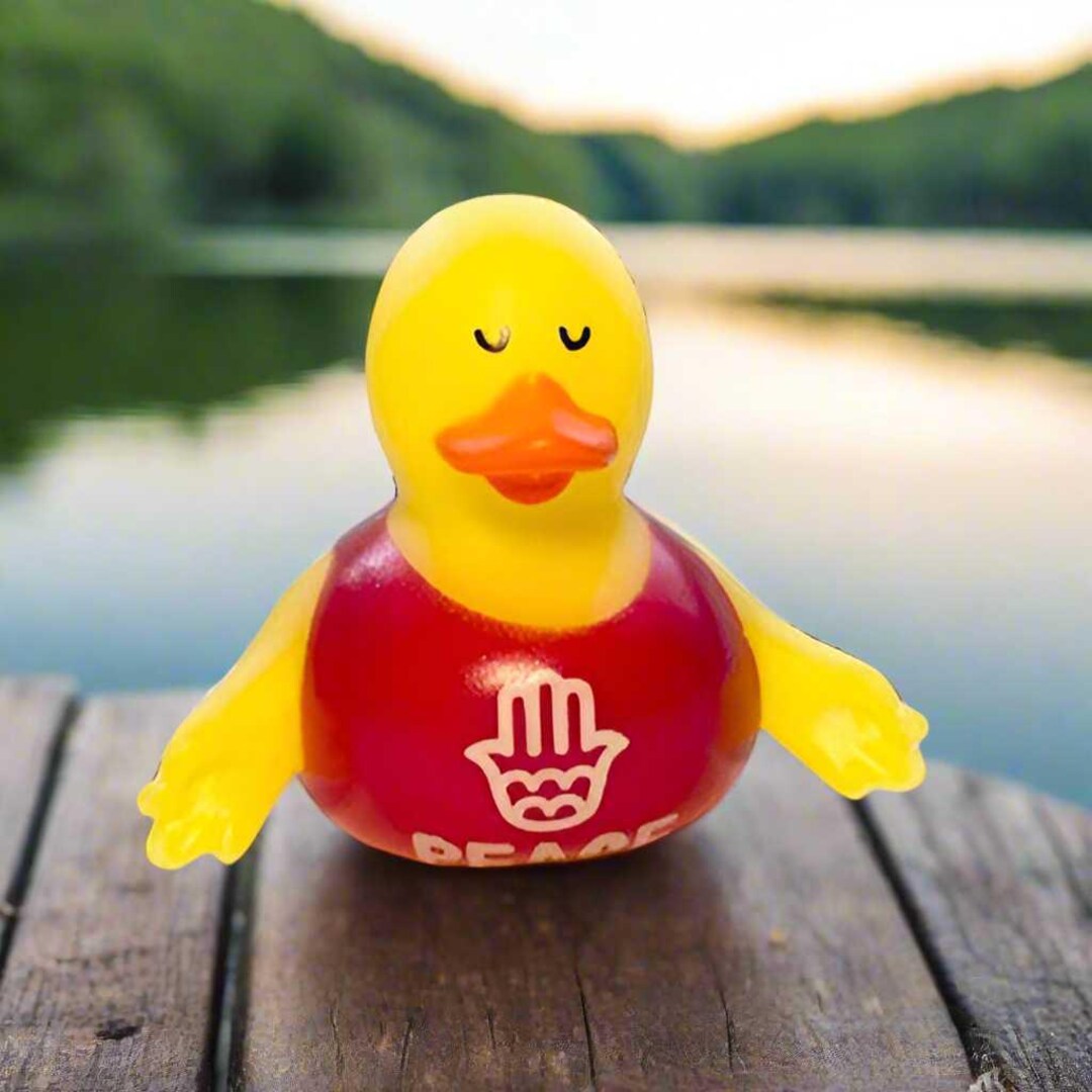 Yoga Peace Rubber Duck Cruise Ducks Kids Bath Toy Stress Relief ...