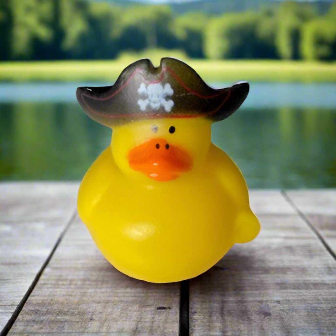 Young Pirate Rubber Duck Cruise Ducks Kids Bath Toys Stress Relief ...