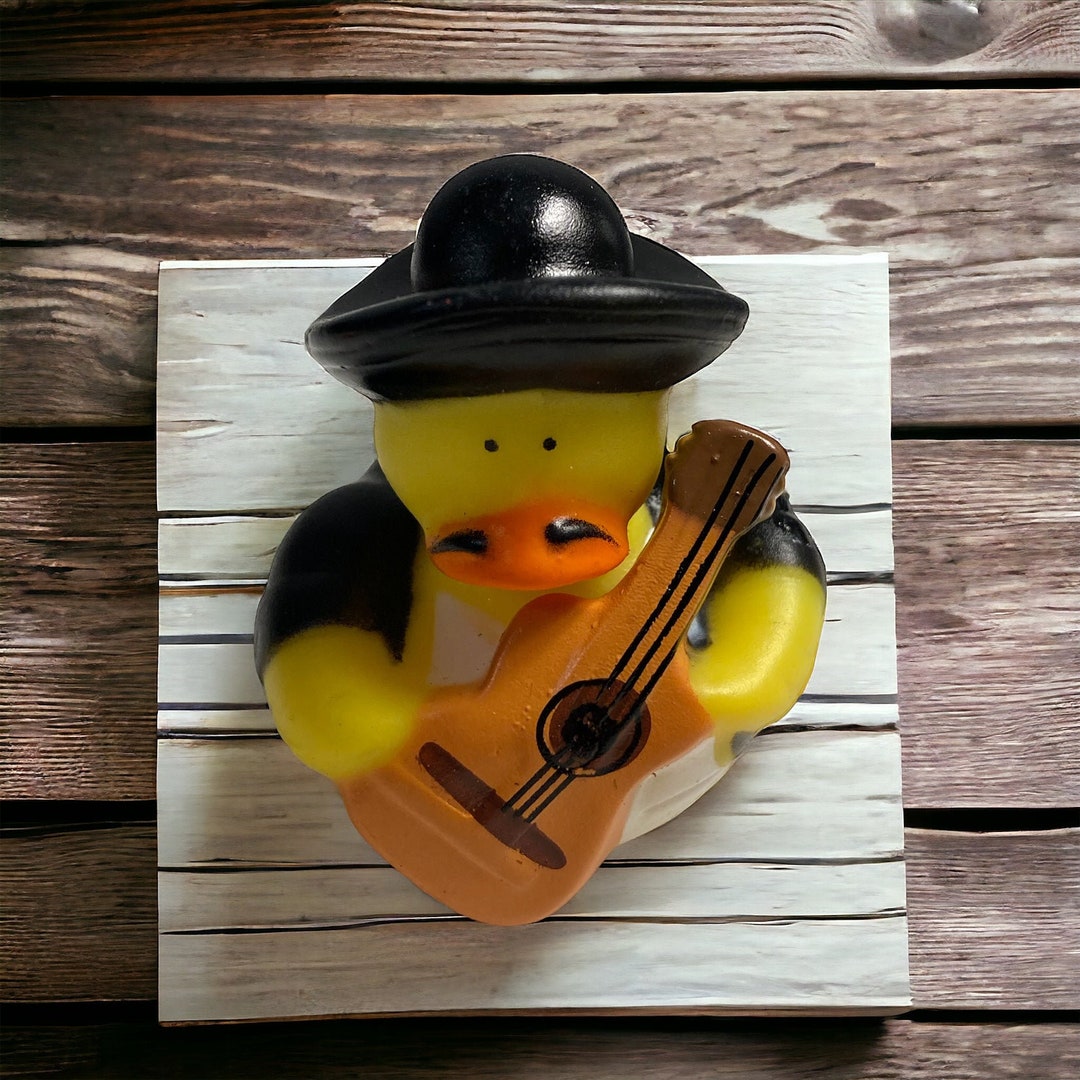 Mariachi Guitar Rubber Duck Cruise Ducks Kids Bath Toy Stress Relief ...