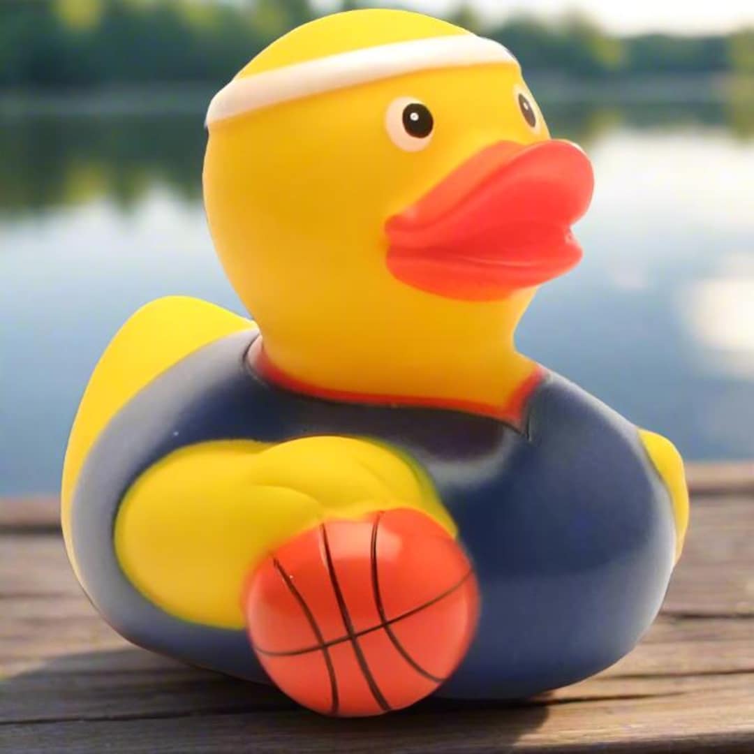 Basketball Rubber Duck Cruise Ducks Kids Bath Toys Stress Relief ...