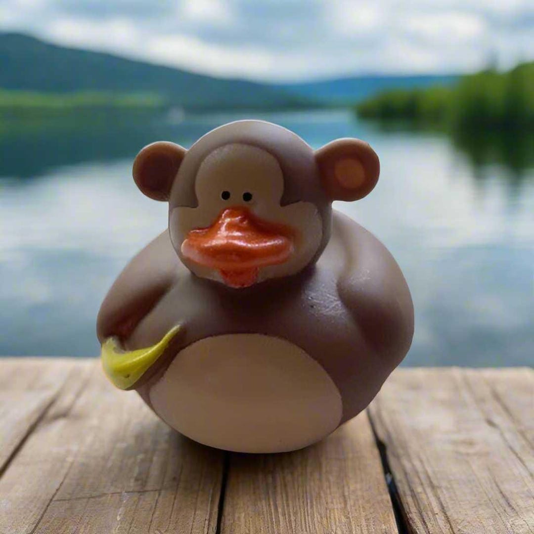 Monkey Rubber Ducky Cruise Ducks Kids Bath Toy Stress Relief Debugging ...