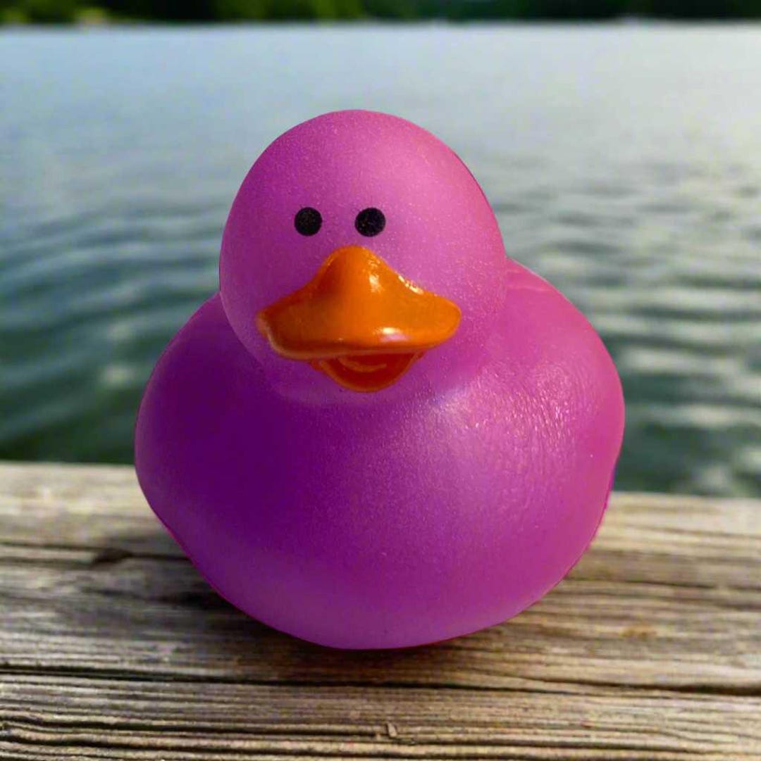 Color Changing Purple Rubber Duck Cruise Ducks Kids Bath Toys Stress ...