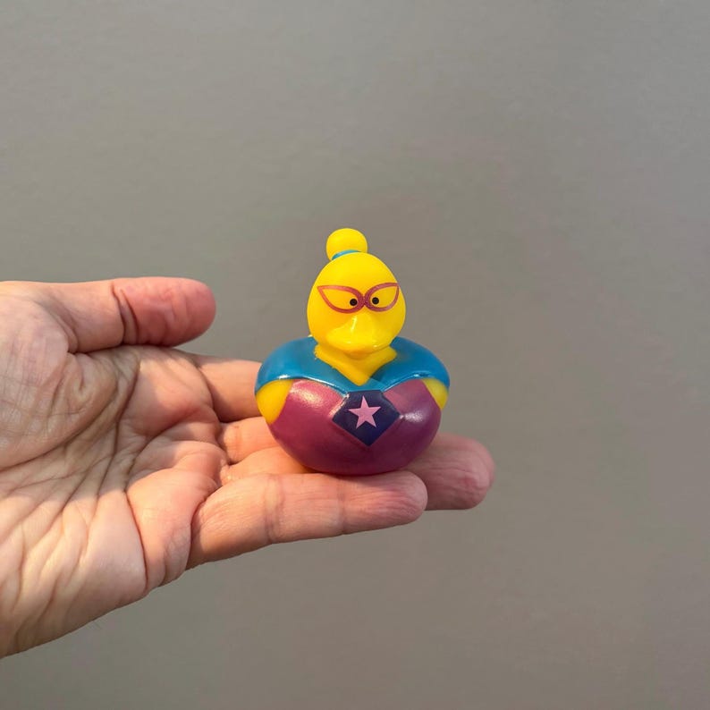 Super Hero Star Rubber Duck Cruise Ducks Kids Bath Toy Stress Relief ...