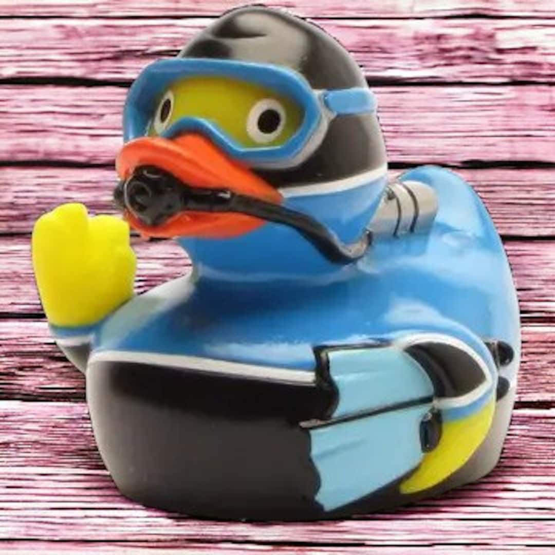 Diver Rubber Duck Cruise Ducks Kids Bath Toys Stress Relief Debugging ...