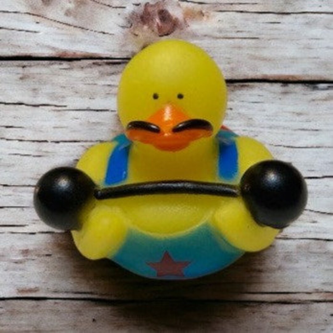 Circus Weightlifter Rubber Duck Jeep Ducks Cruise Ducks Ducky Kids Toys ...
