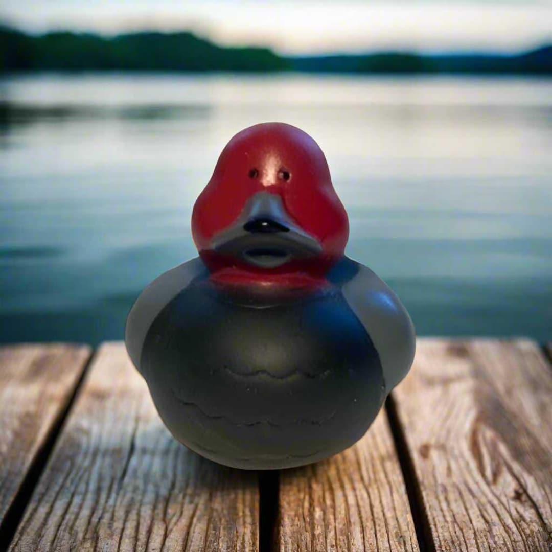 Redhead Wood Rubber Duck Cruise Ducks Kids Bath Toy Stress Relief ...