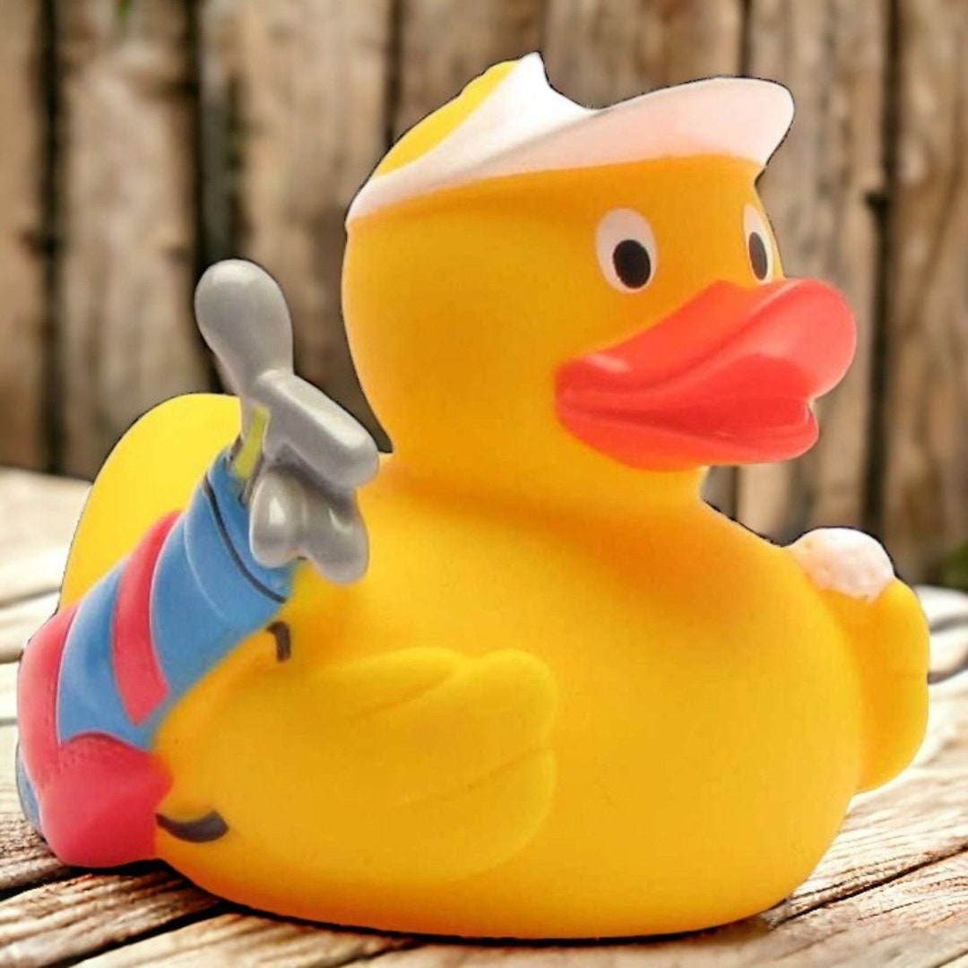 Golfer Rubber Duck Cruise Ducks Kids Bath Toy Stress Relief Debugging ...