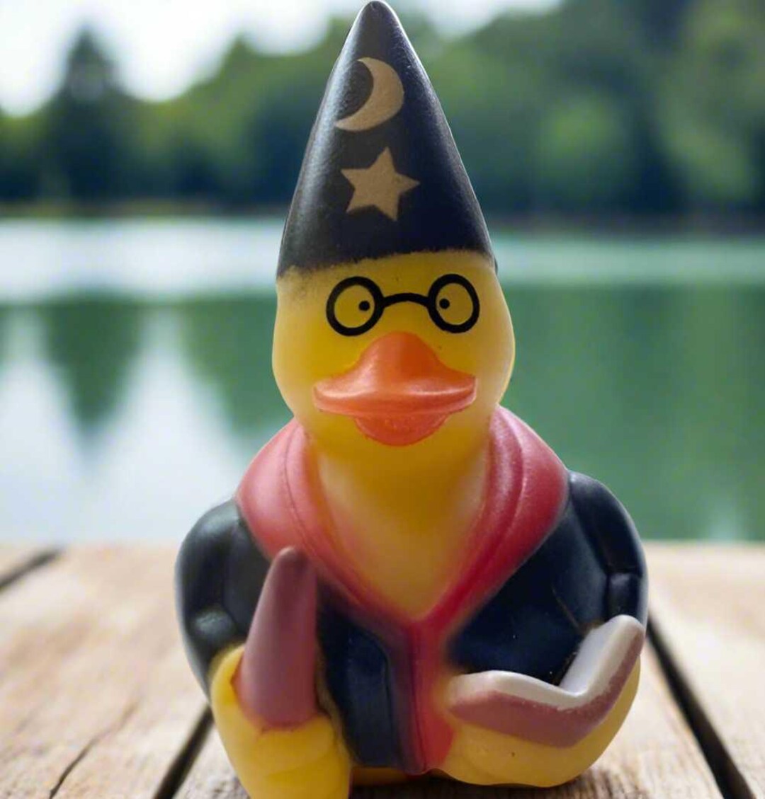 Wizard Rubber Duck Cruise Ducks Kids Bath Toy Stress Relief Debugging ...