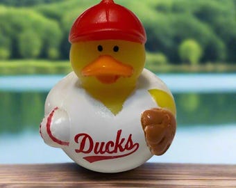 Baseball Rubber Duck Cruise Ducks Kid Bath Toys Stress Relief Debugging ...