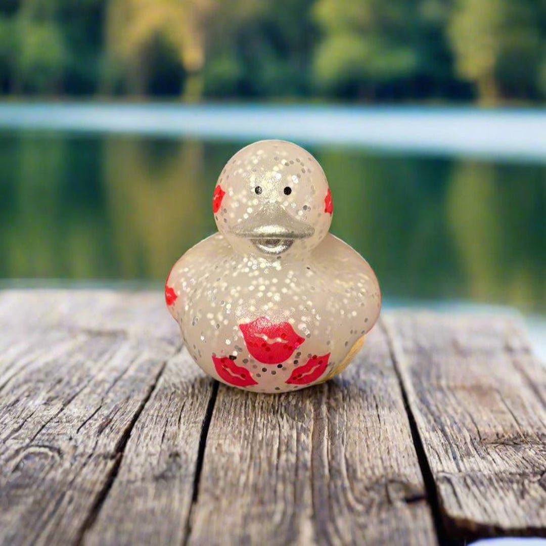 Glitter Lips Rubber Duck Cruise Ducks Kids Bath Toys Stress Relief ...