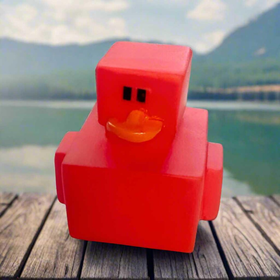 Block Red Rubber Duck Cruise Ducks Kids Bath Toys Stress Relief ...