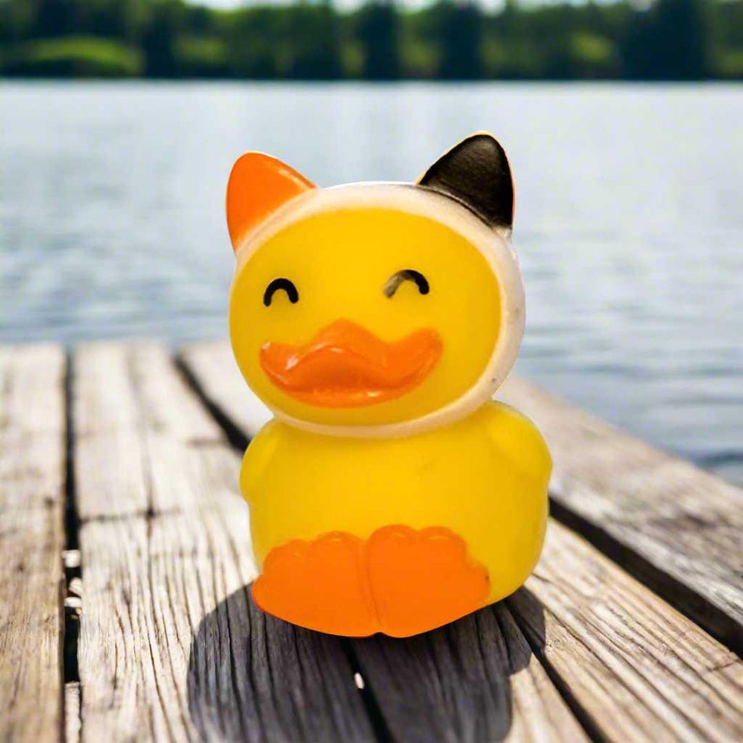 Baby Cat Rubber Duck Cruise Ducks Kids Bath Toys Stress Relief ...