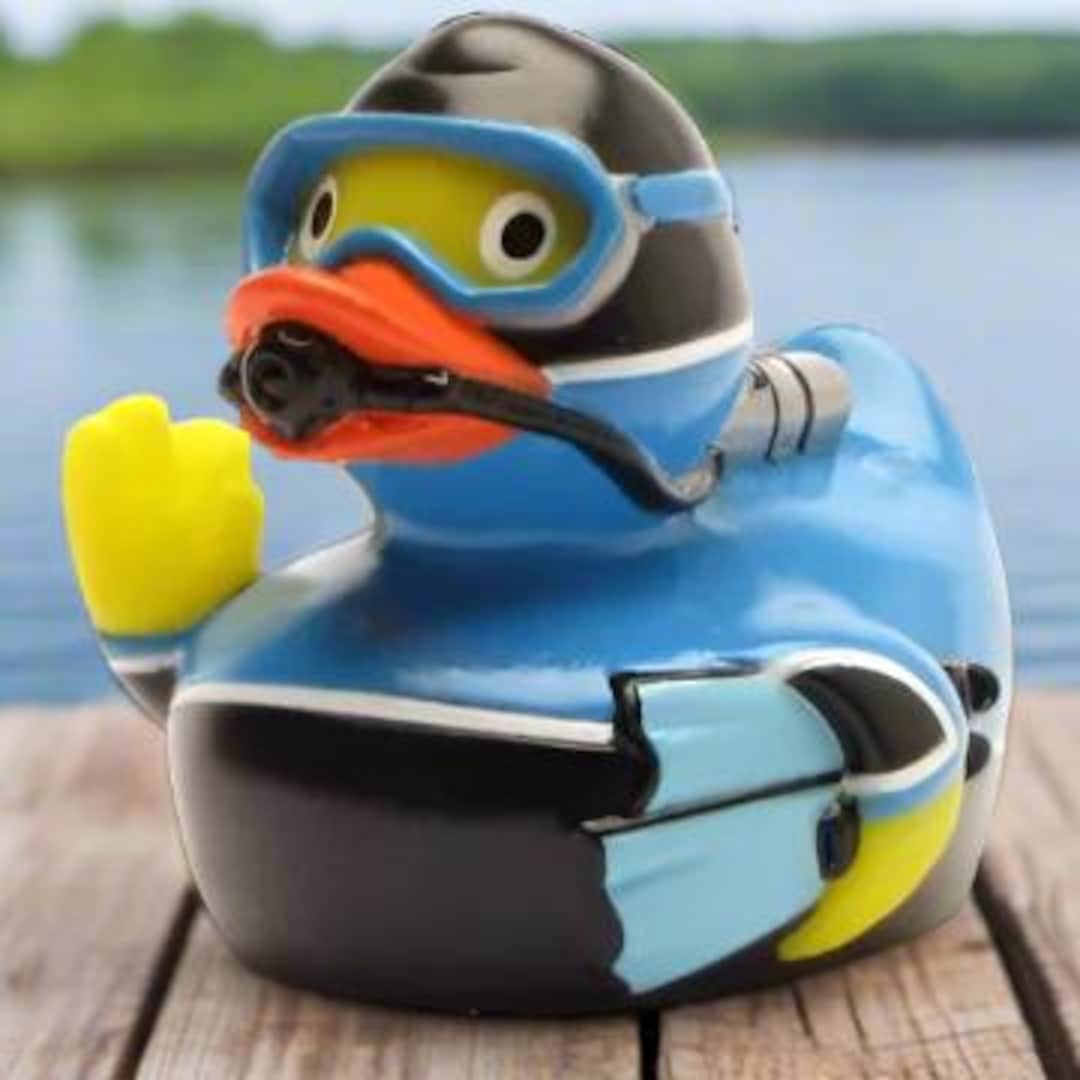 Diver Rubber Duck Cruise Ducks Kids Bath Toys Stress Relief Debugging ...