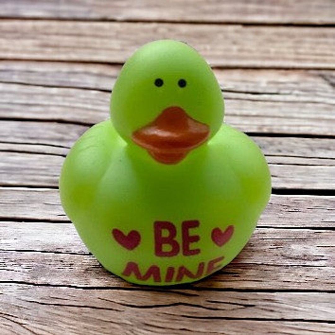 Conversation Heart Be Mine Rubber Duck Cruise Ducks Kids Bath Toys ...