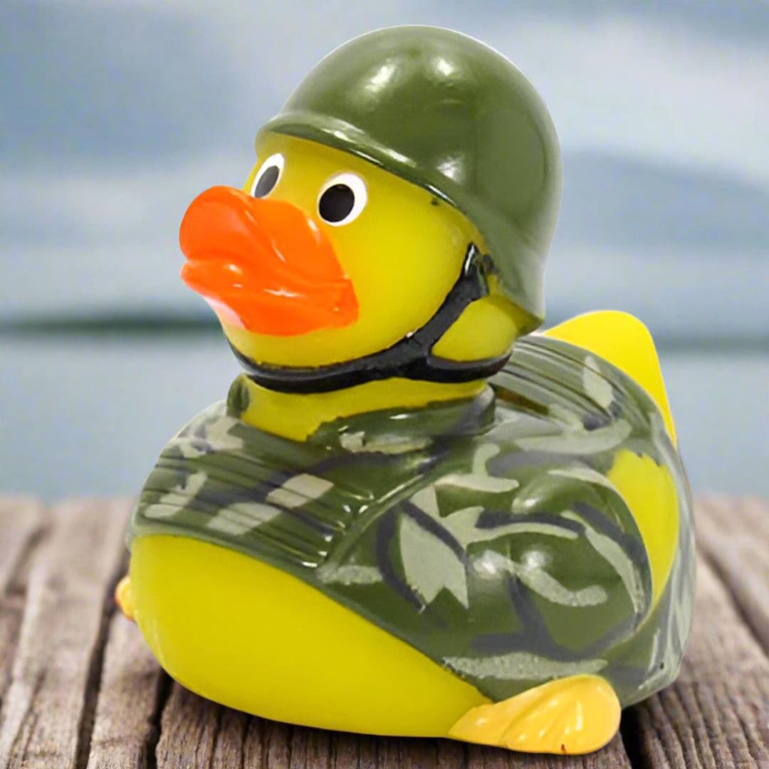 Army Camouflage Rubber Duck Cruise Ducks Kids Bath Toys Stress Relief ...