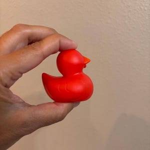 All Red Rubber Duck Cruise Ducks Kids Bath Toys Stress Relief Debugging ...
