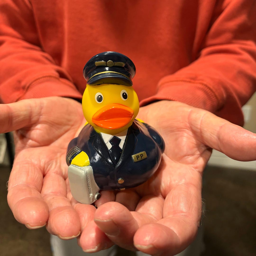 Pilot Rubber Duck | Aviator Gift Idea | Funny Aviation Gift for Flight ...