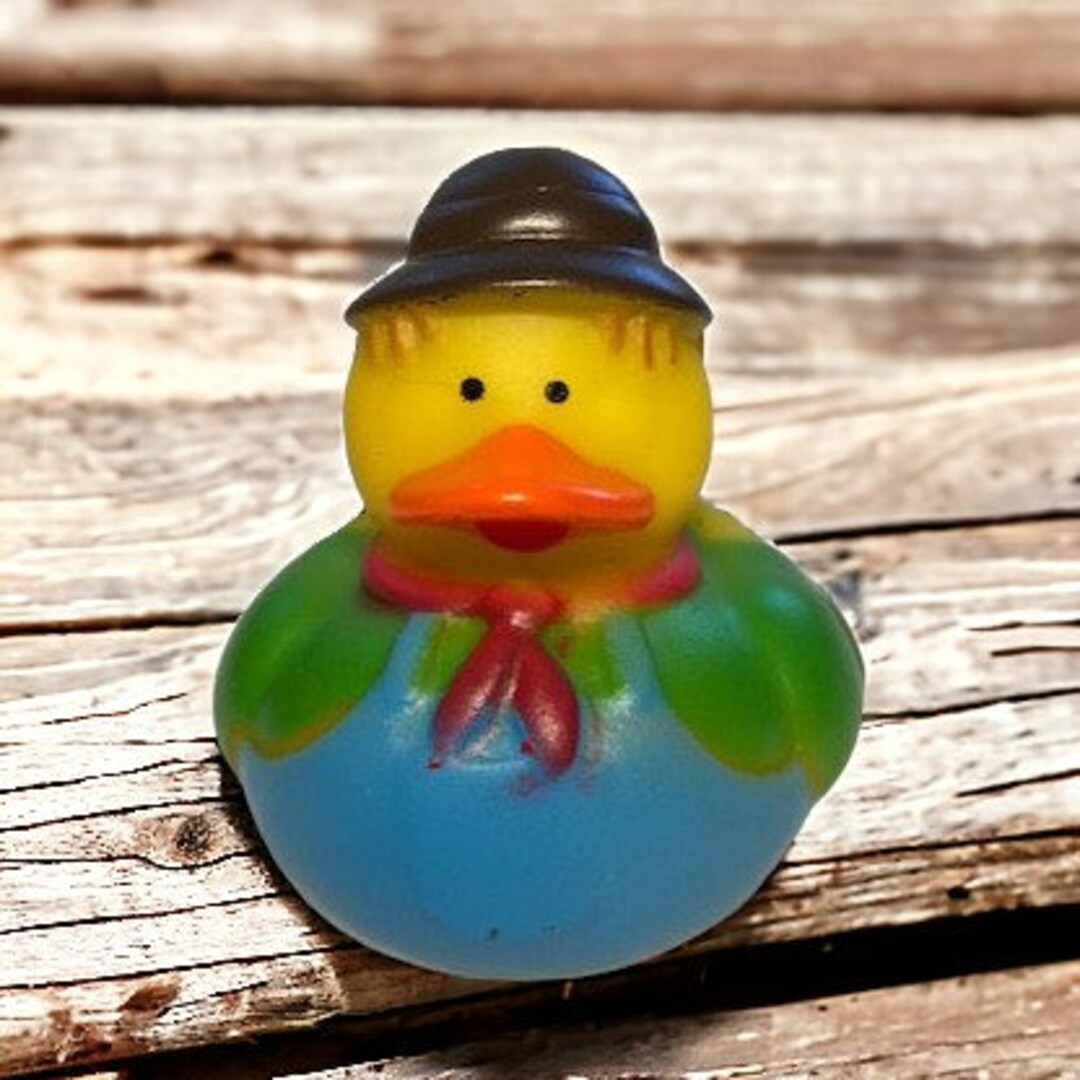Scarecrow Green Rubber Duck Cruise Ducks Kids Bath Toy Stress Relief ...