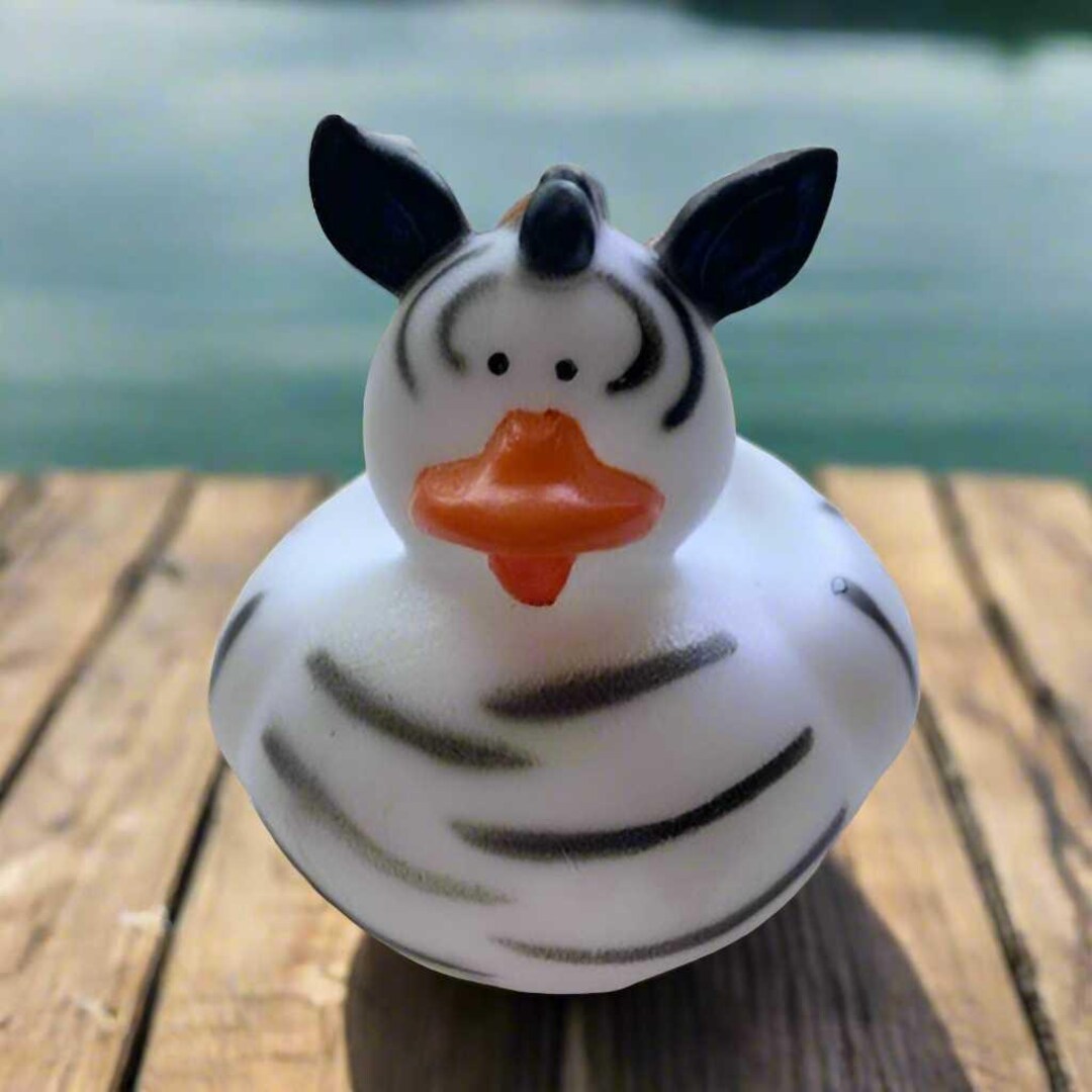 Zebra Rubber Duck Cruise Ducks Kids Bath Toy Stress Relief Debugging ...