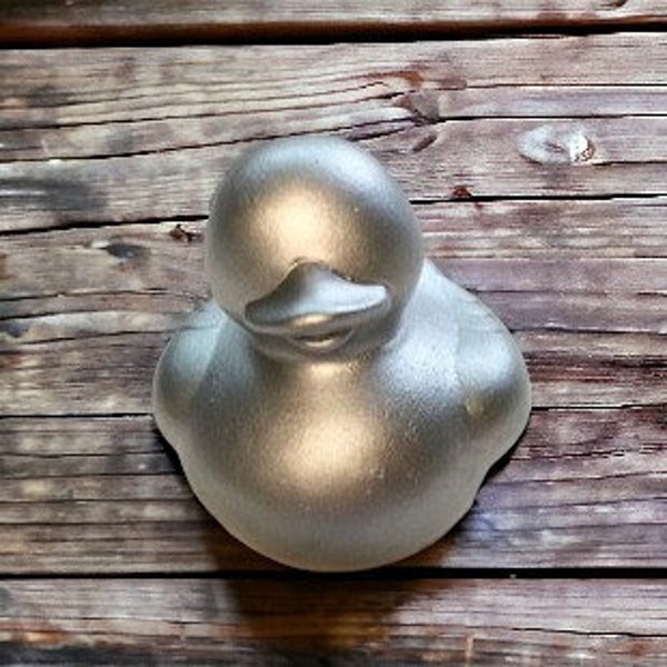 Silver Rubber Duck - Etsy