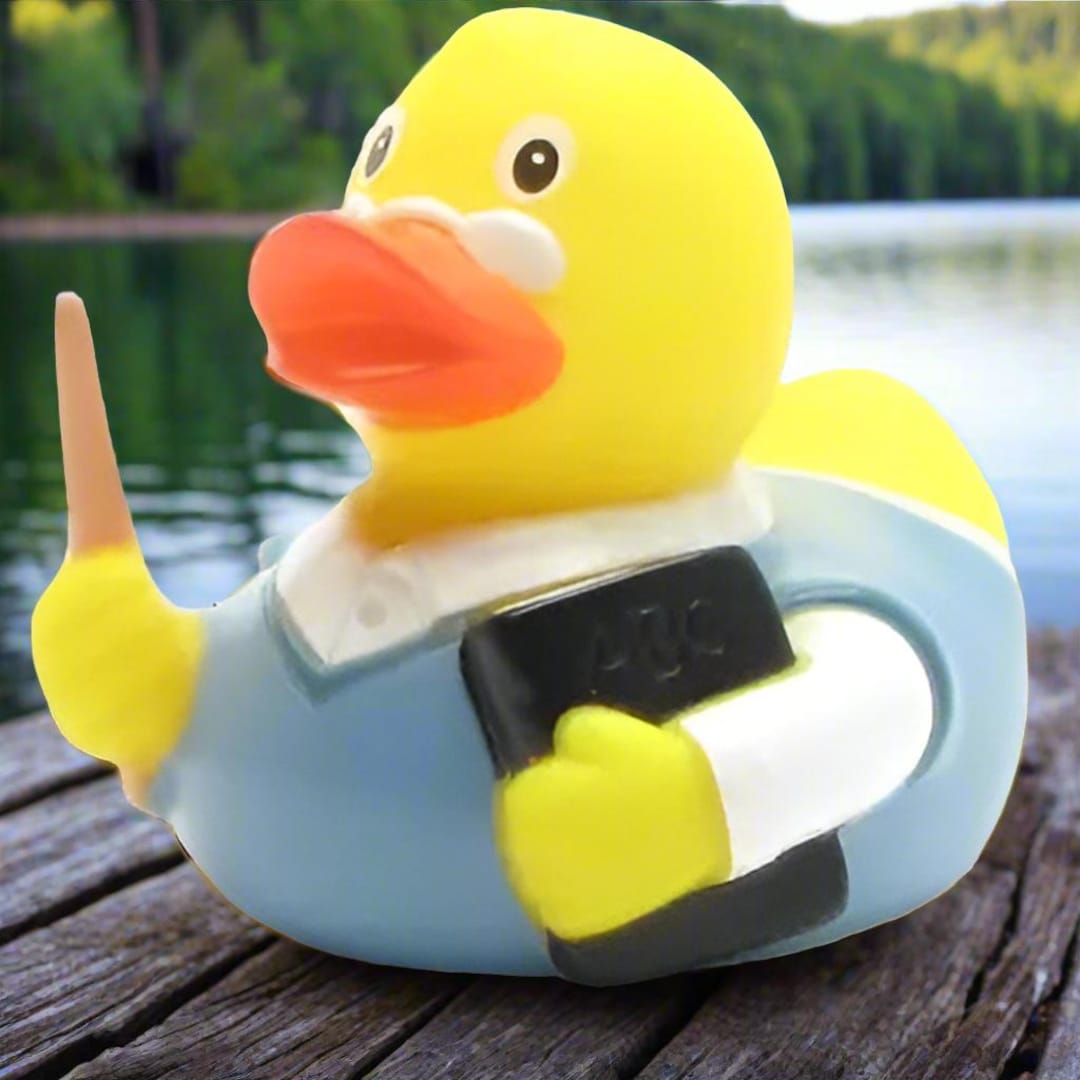 School Teacher Rubber Duck Cruise Ducks Kids Bath Toy Stress Relief ...