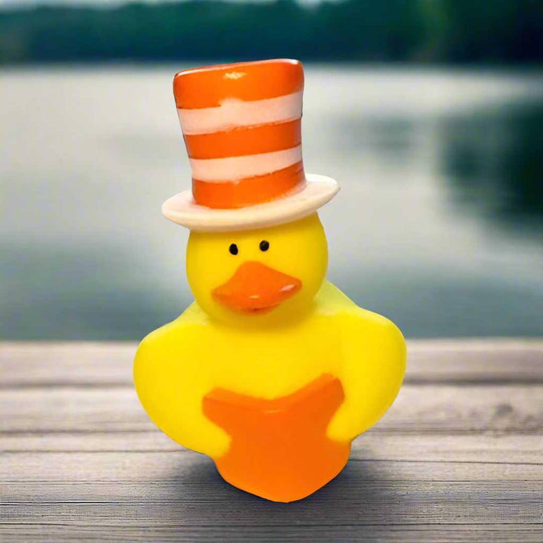 Book Reader Sam I Am Rubber Duck Cruise Ducks Kids Bath Toy Stress ...