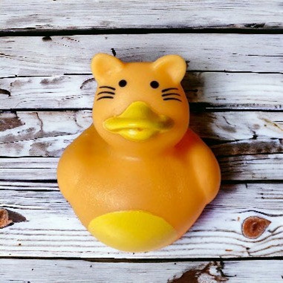 Cat Tabby Rubber Ducky Cruise Ducks Kids Bath Toys Stress Relief ...