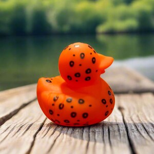 Leopard Cheetah Rubber Ducky Cruise Ducks Kids Bath Toy Stress Relief ...