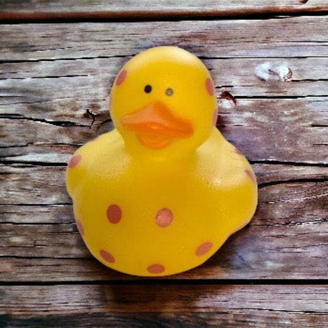 Poke A Dot Yellow Rubber Duck Cruise Ducks Ducky Kids Toys Bath Toys ...