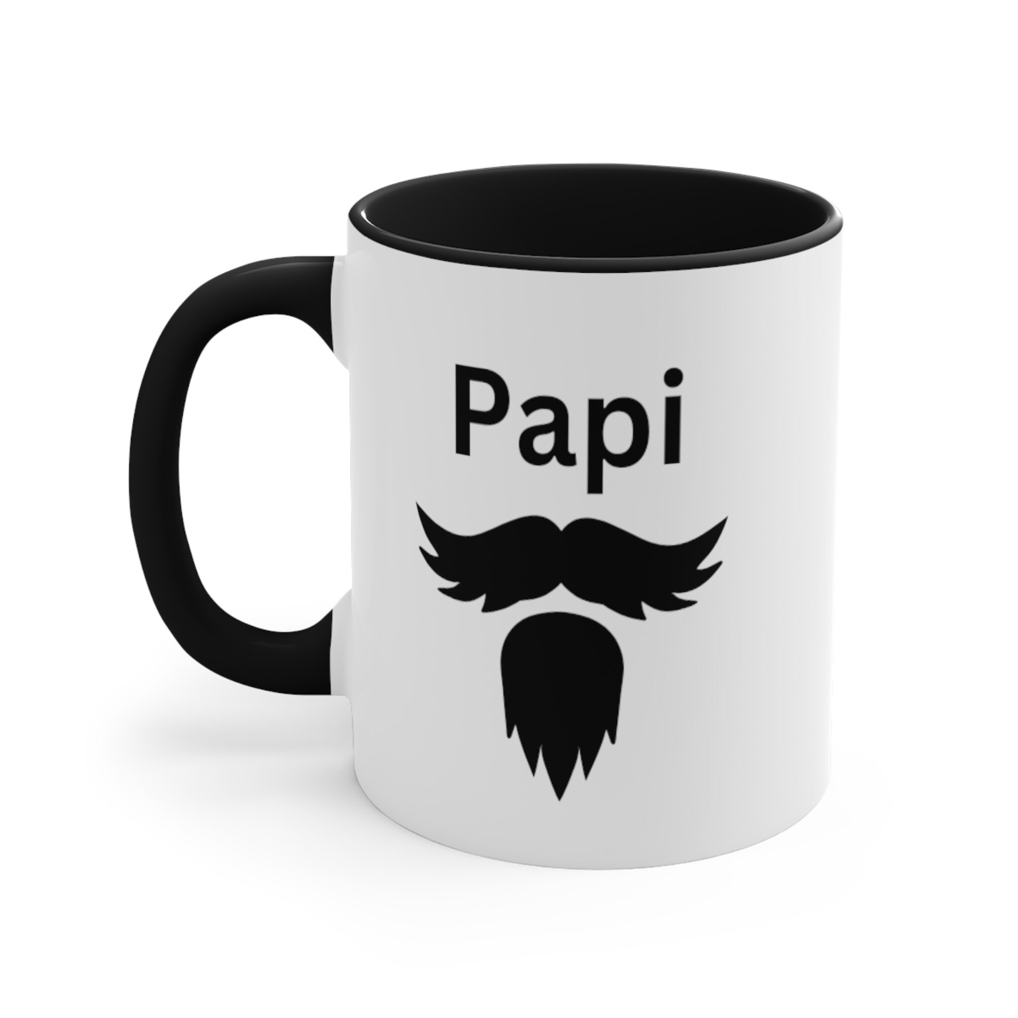 Father's Day Papi Goatee Accent Coffee Mug, 11oz Gift for Men, Gift ...