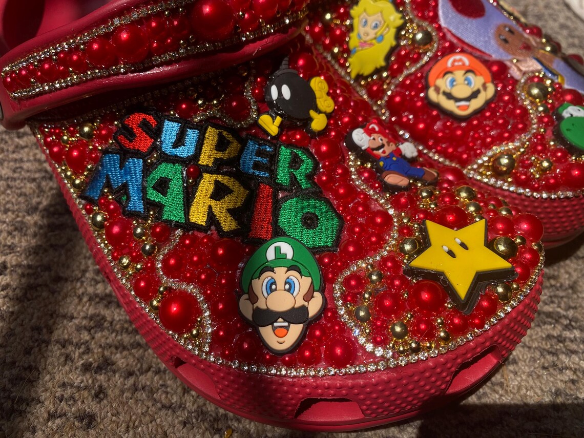 Super Mario Themed Clogs - Etsy