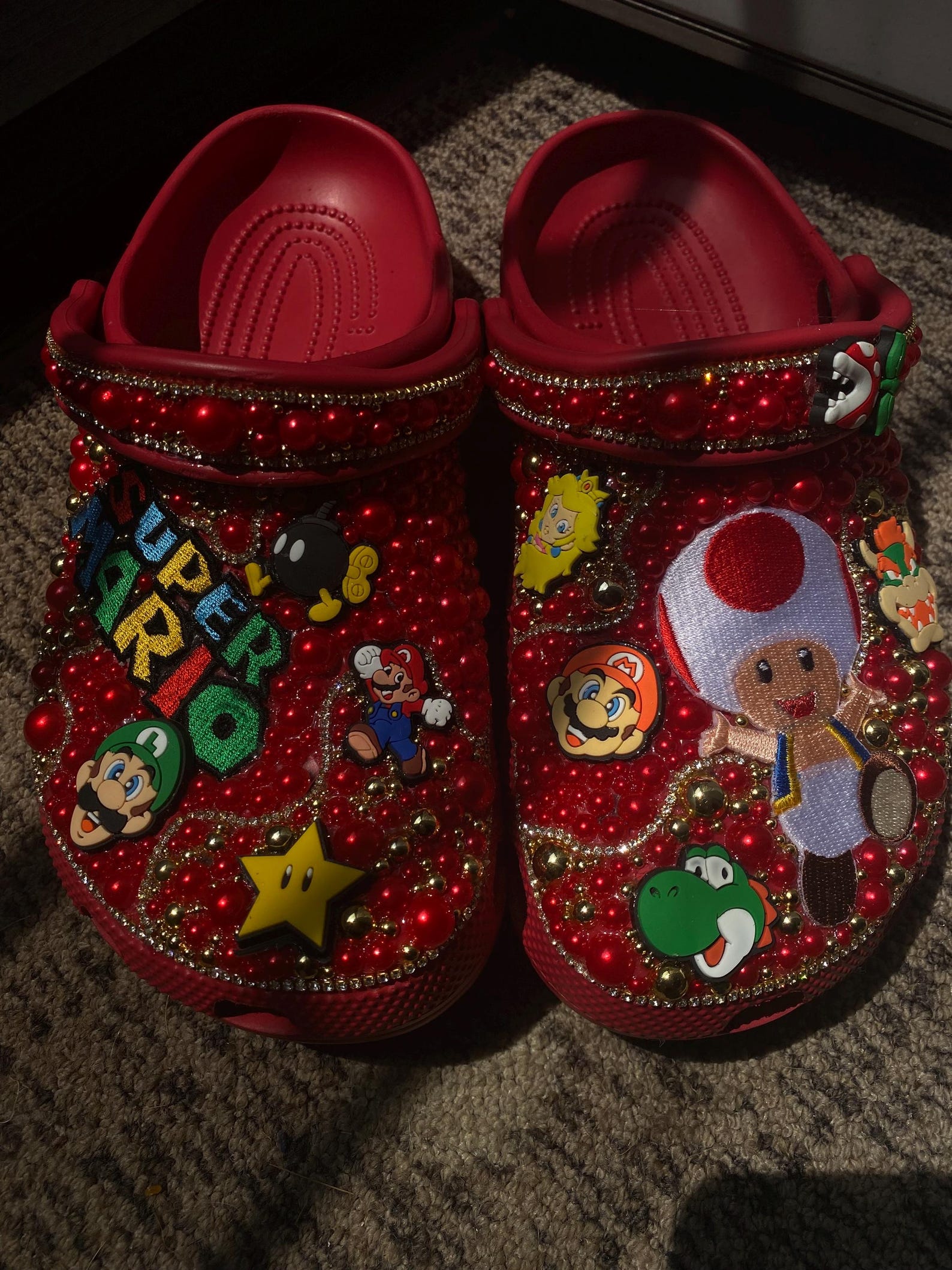 Super Mario Themed Clogs - Etsy